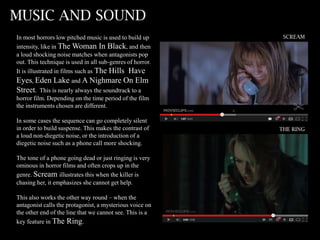 The Horror Genre - Media Studies | PPTX