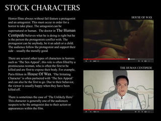 The Horror Genre - Media Studies | PPTX