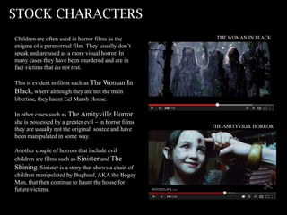 The Horror Genre - Media Studies | PPTX