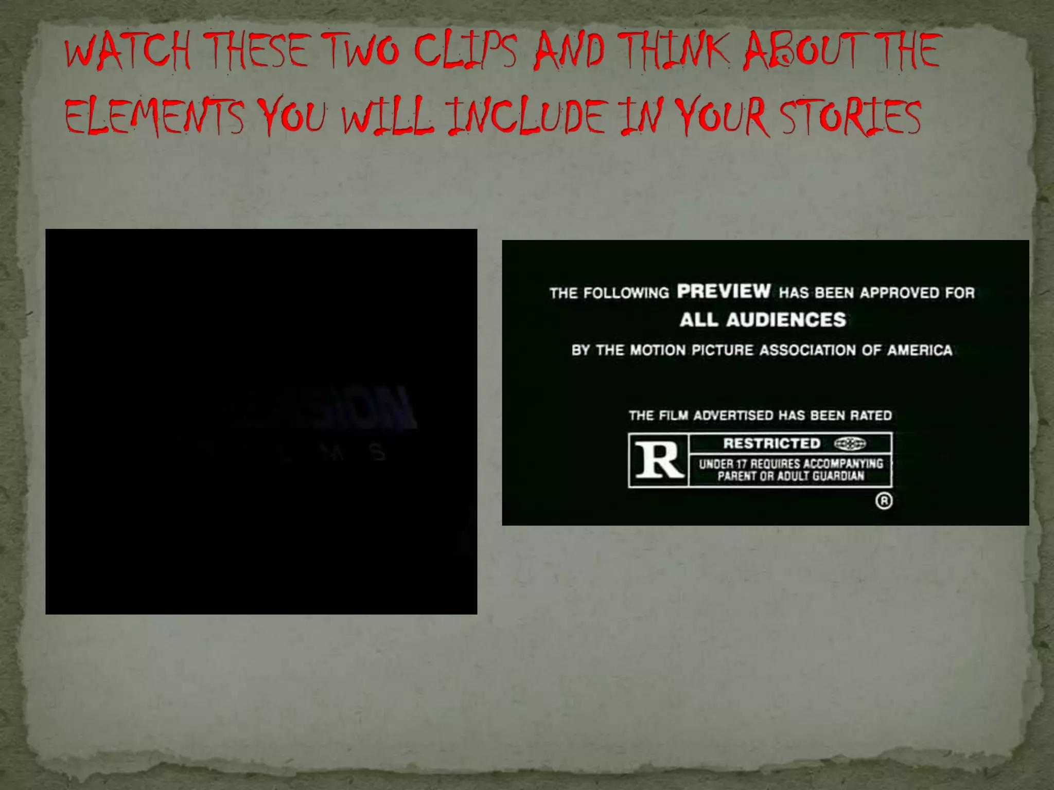 Horror vocabulary | PPTX