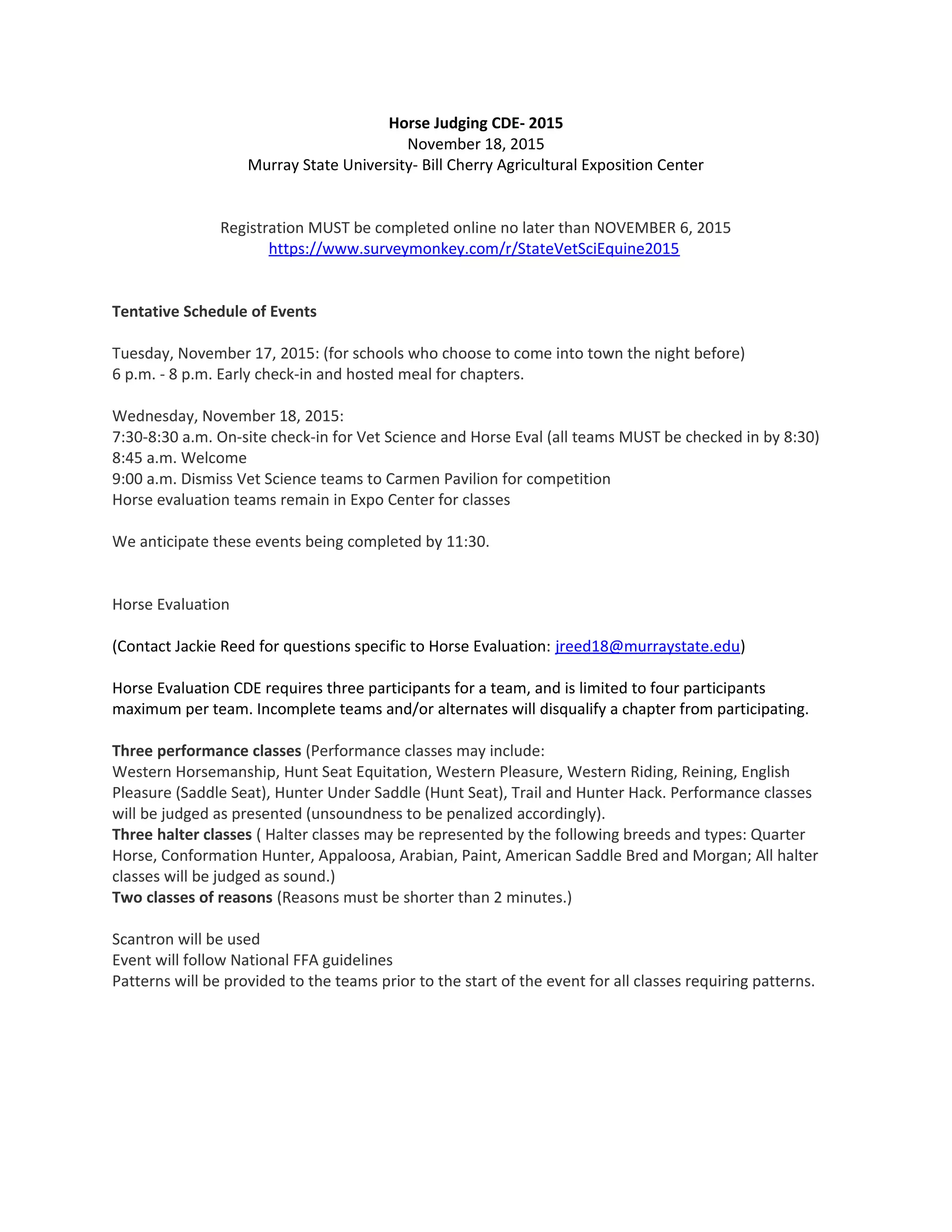 Horse judging-cde-15 | DOC