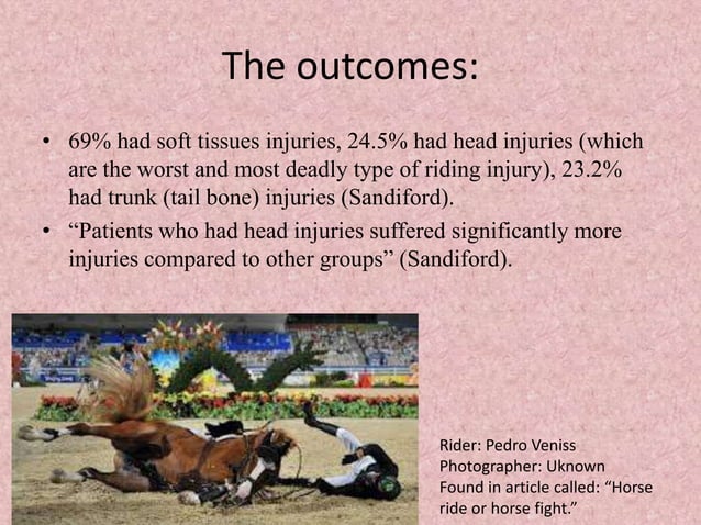 Horse-related injuries | PPT