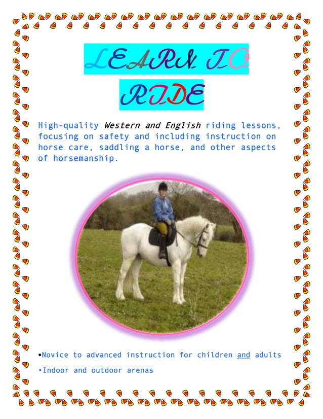 Horseback riding lessons flyer 2 | PDF