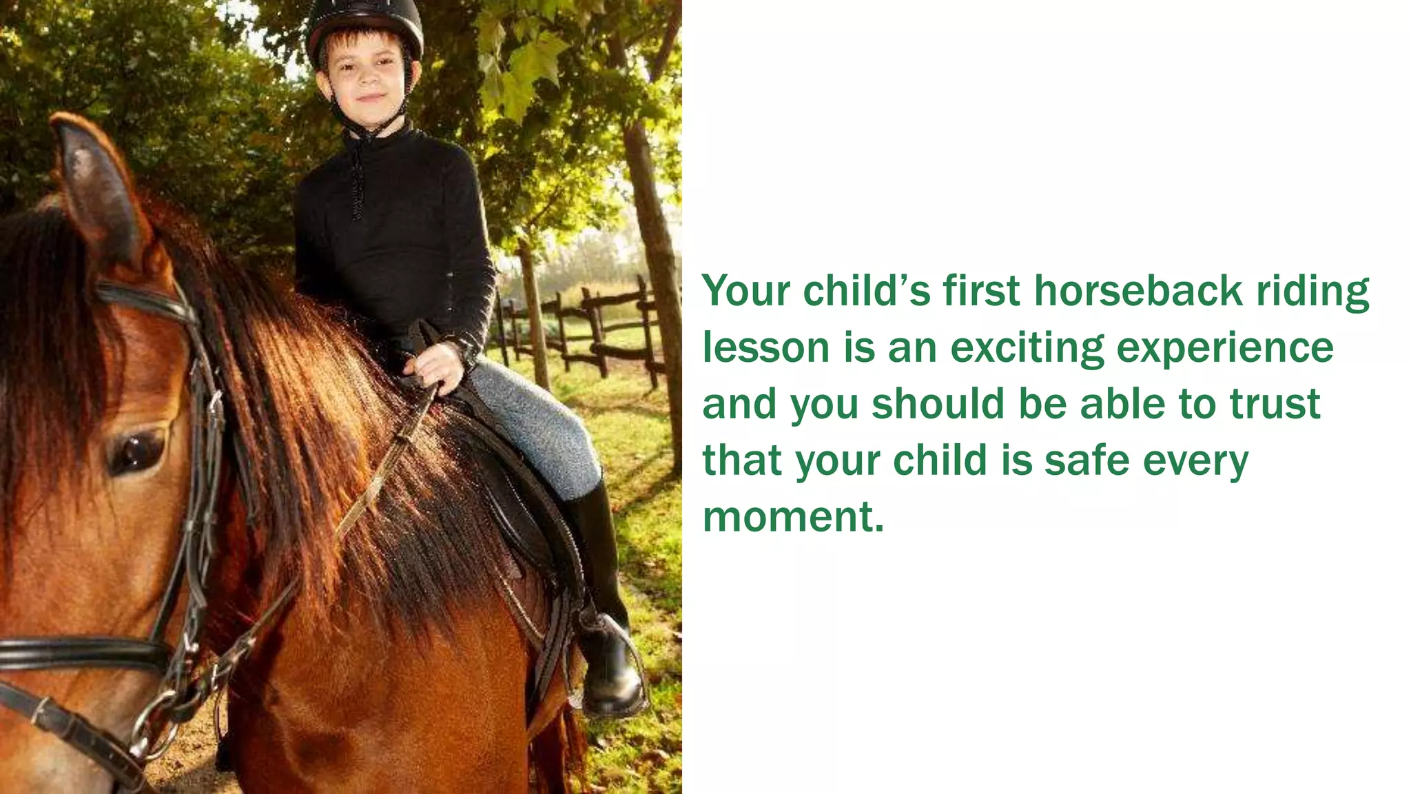 Horseback Riding Safety for Kids | PPTX