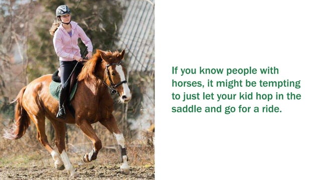 Horseback Riding Safety for Kids | PPTX | Equine Sports | Sports