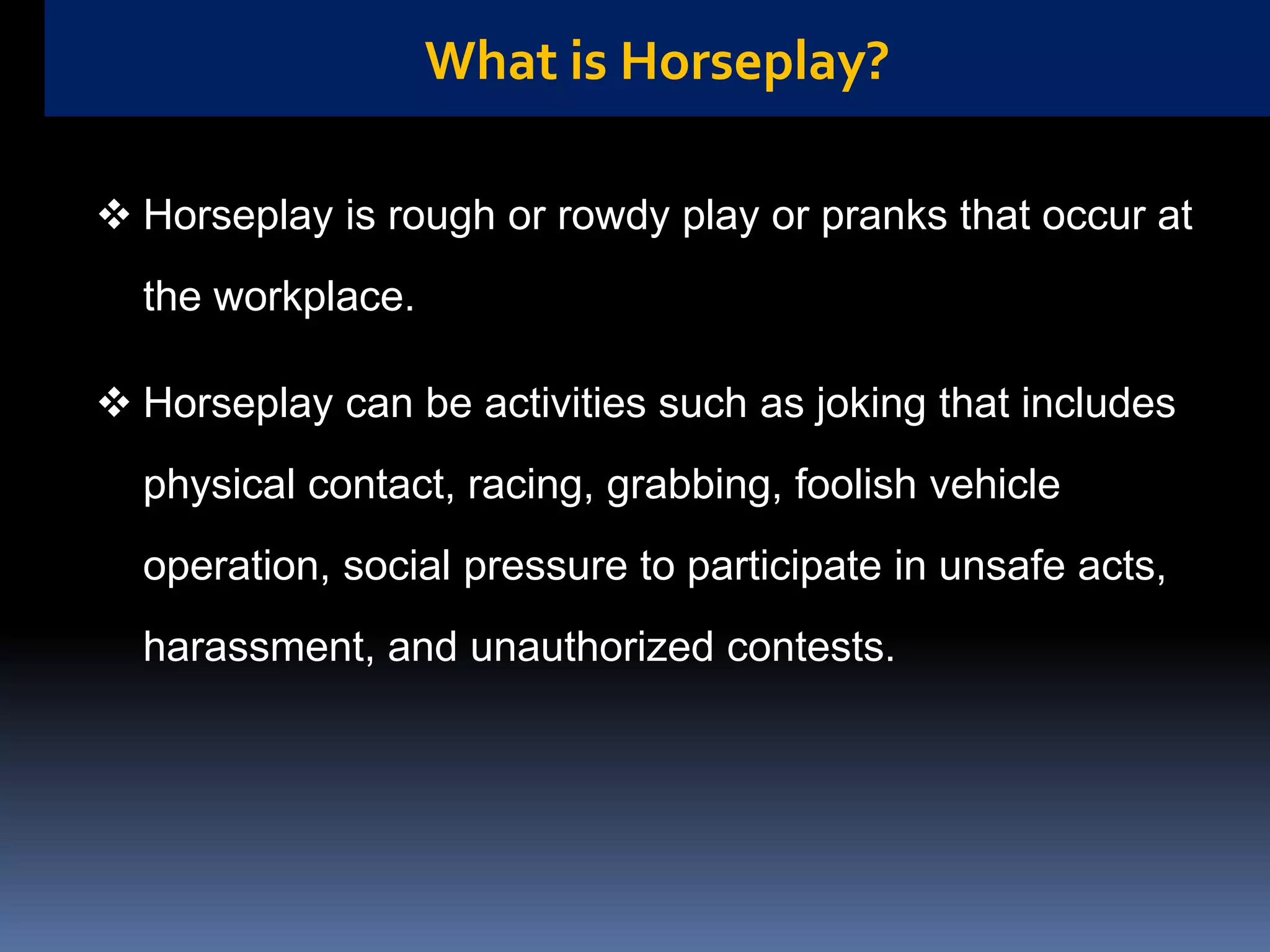 Horseplay | PPTX