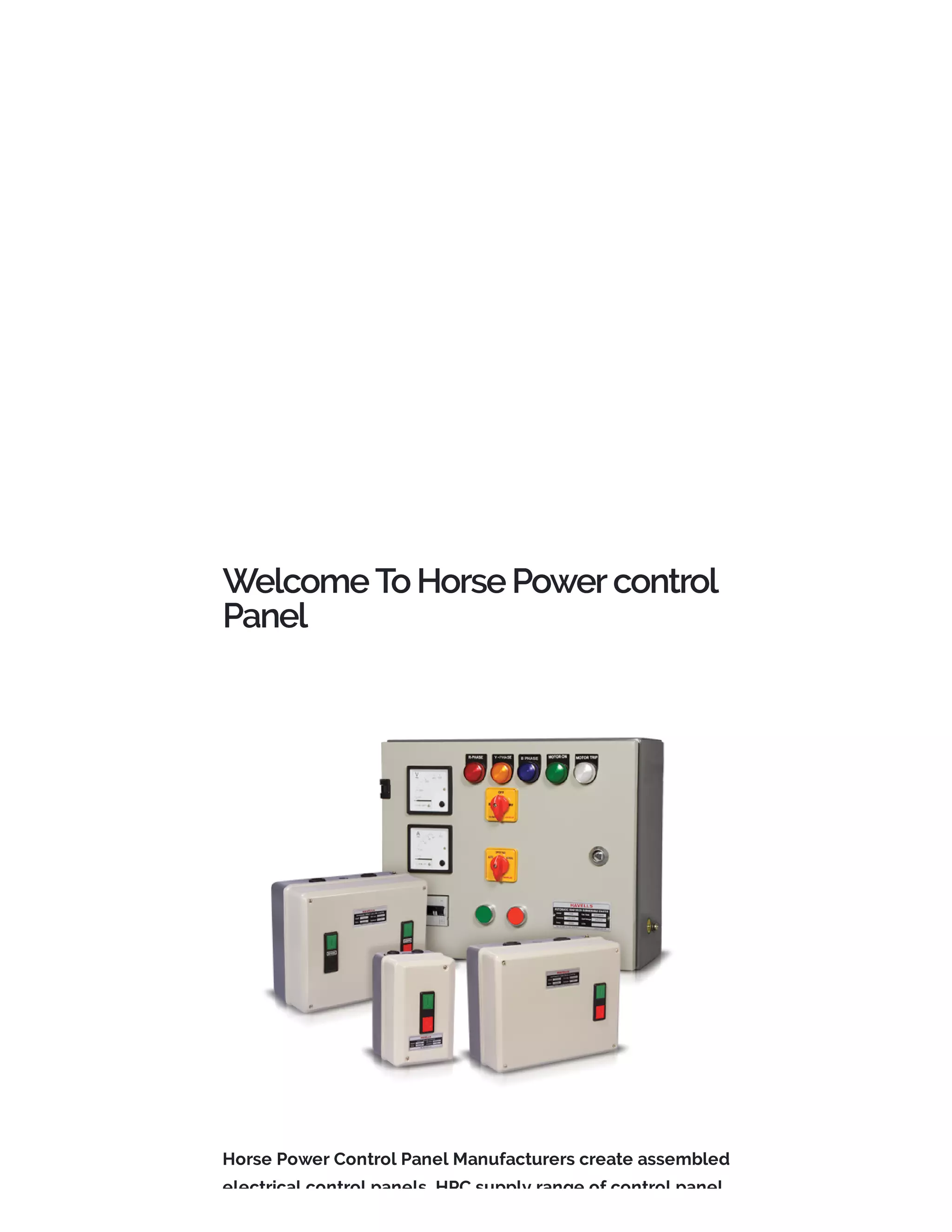 Horse Power Control | PDF