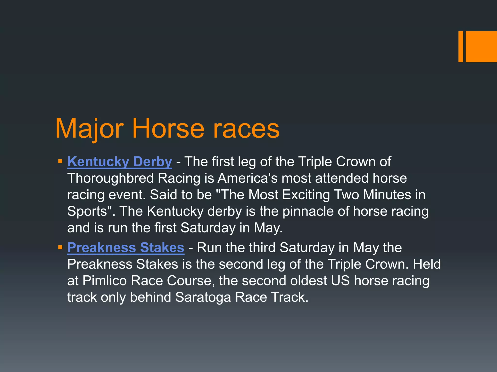 Horse racing presentation | PPTX