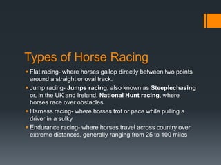Horse racing presentation | PPTX