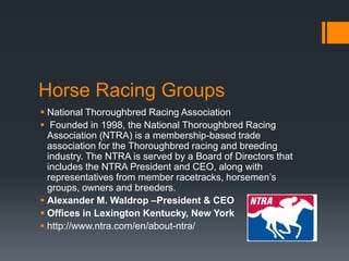Horse racing presentation | PPTX