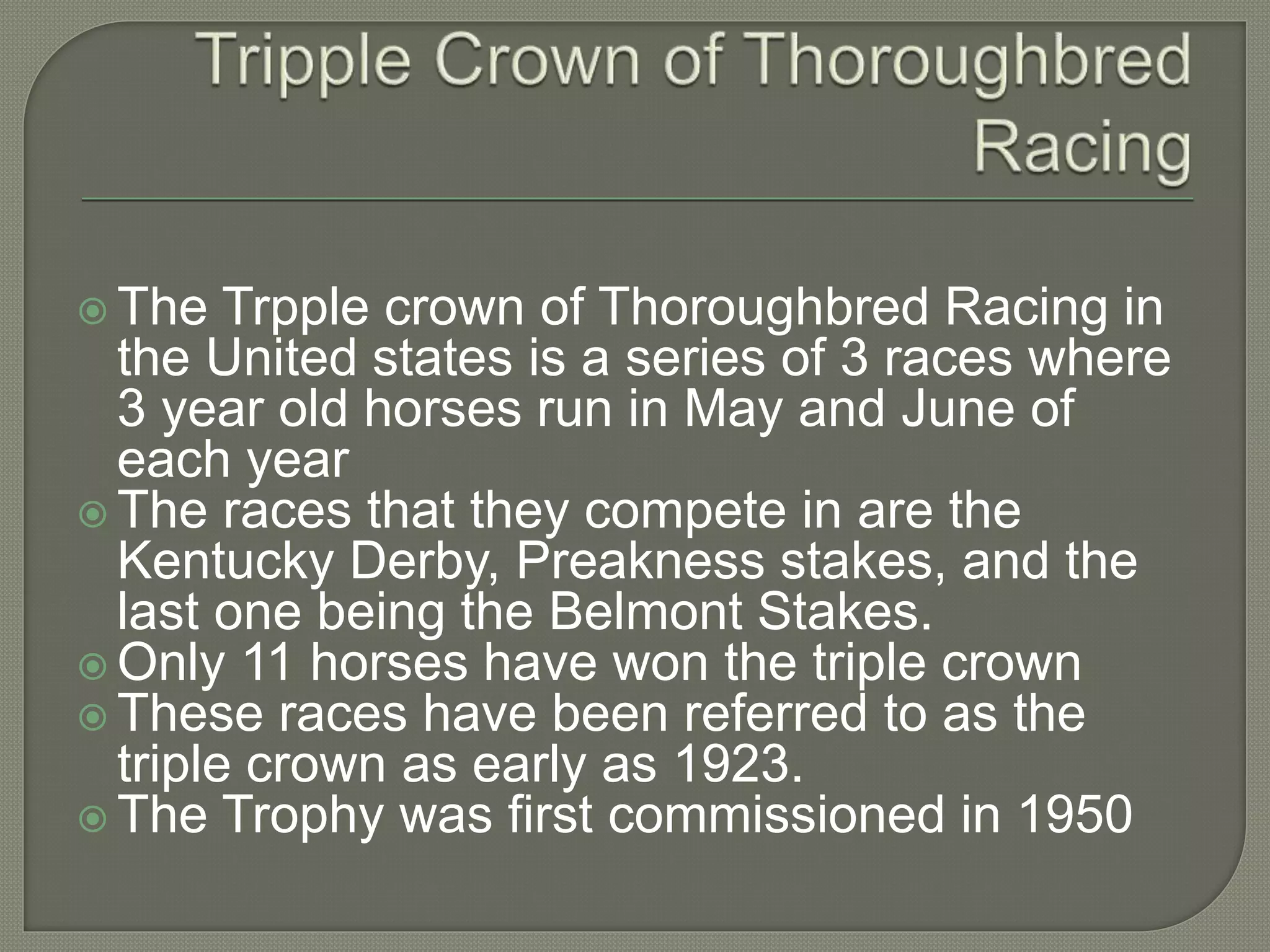 Horse racing presentation | PPTX