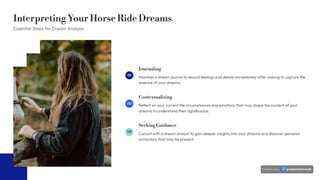 Horse Ride Dream Meaning Analysis and interpretations | PPT