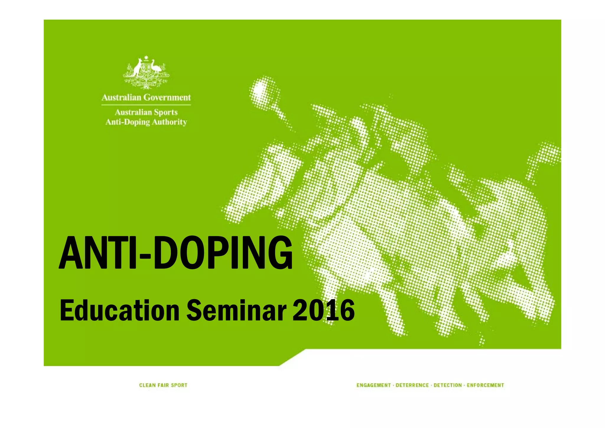 Anti-doping Education Seminar 2016 | PPT