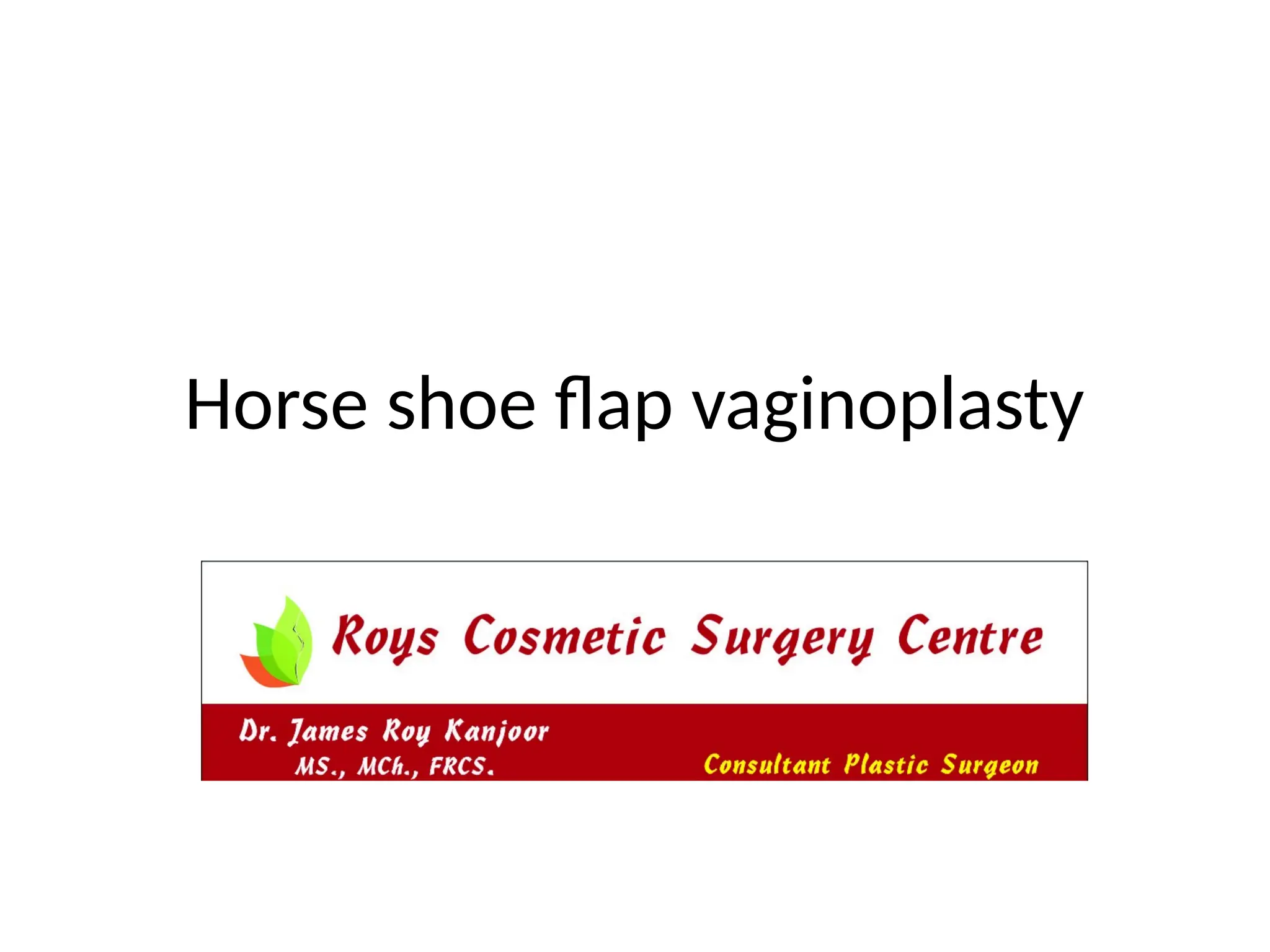 Horse shoe flap vaginoplasty all u need.pptx