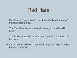 Horses in Traditional Chinese Temples | PPT