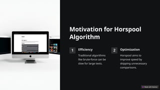 Horspool Pattern matching Algorithm.pptx