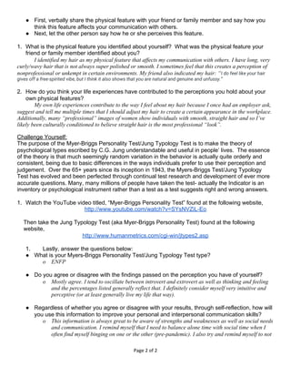 Communication & Perception Assignment | PDF