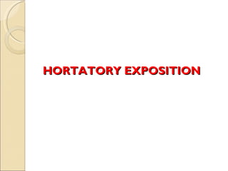 Hortatory | PPT