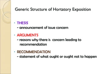 Hortatory | PPT
