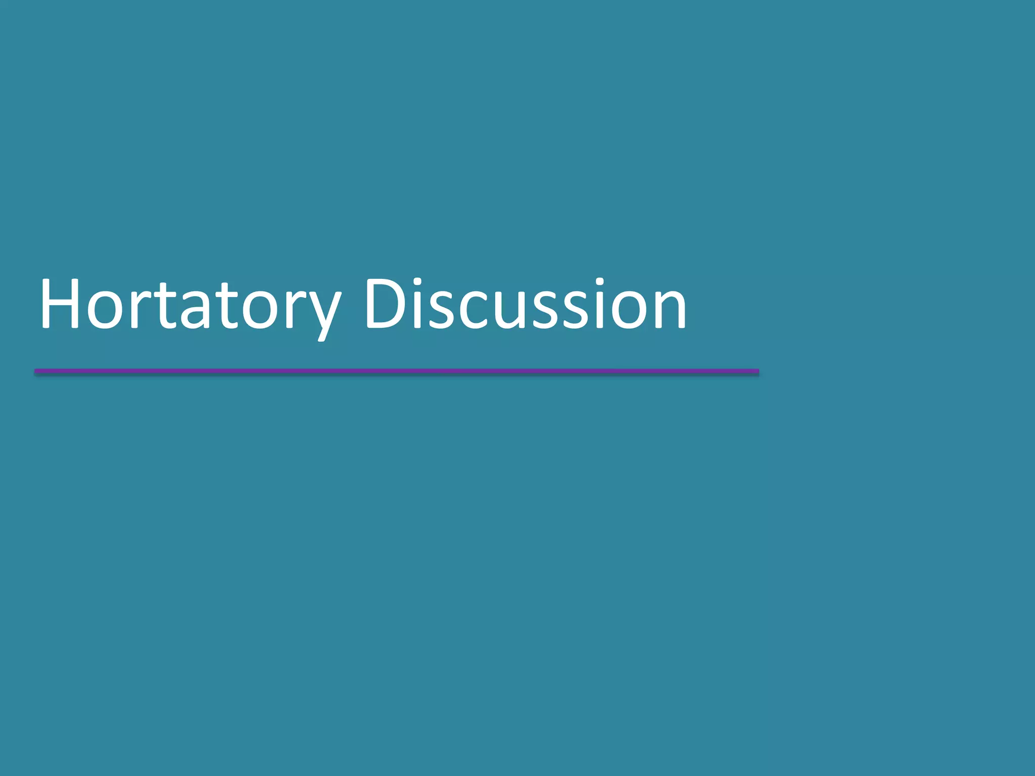 Hortatory exposition | PPT