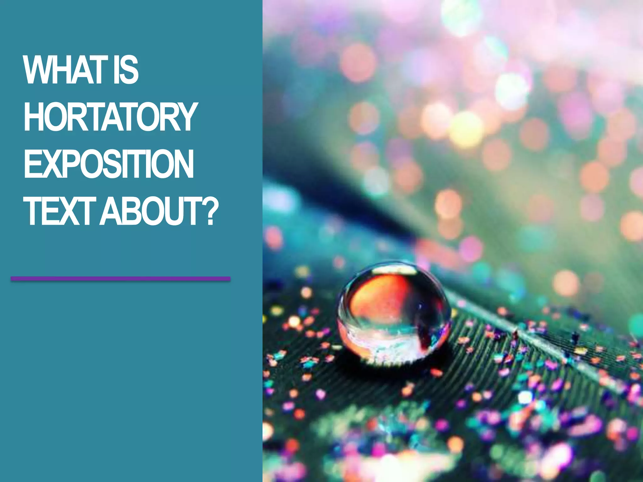 Hortatory exposition | PPT