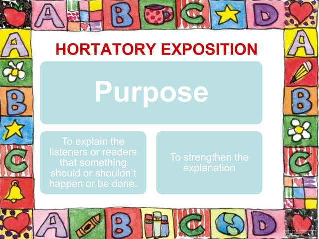 Hortatory exposition review | PPT