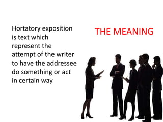 Hortatory exposition text | PPT