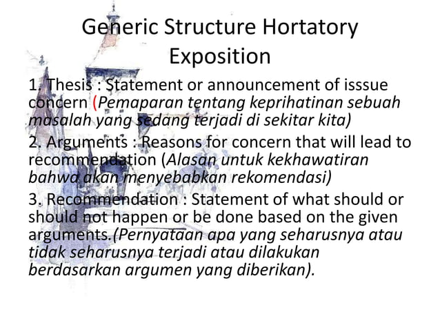 Hortatory exposition text | PPT