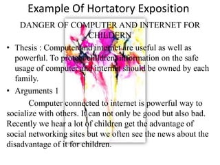 Hortatory exposition text | PPTX