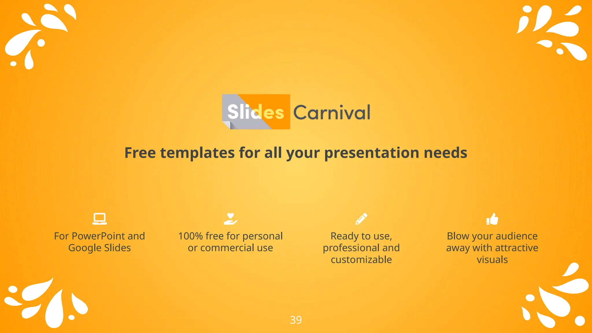 Hortensius · SlidesCarnival free template | PPT