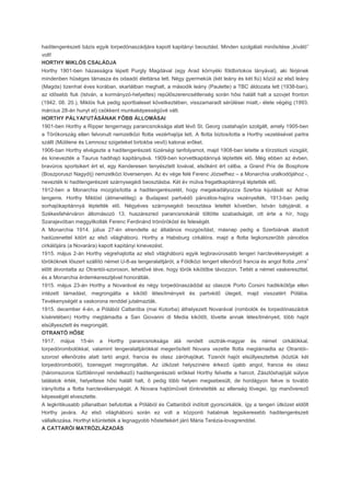 Egy kis történelem: Horthy Miklós kormányzó rövid életrajza | PDF