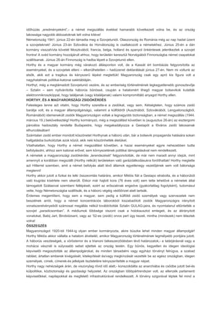 Egy kis történelem: Horthy Miklós kormányzó rövid életrajza | PDF