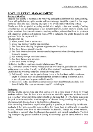 Litchi production for export market | PDF