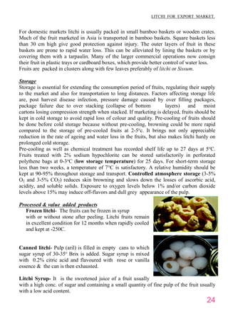 Litchi production for export market | PDF