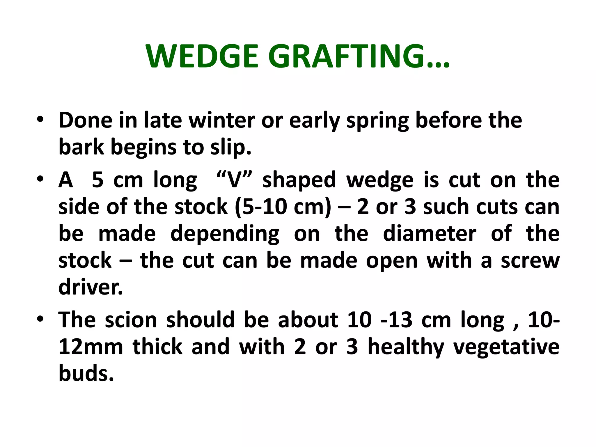 HORTICULTURAL PRACTICES : CUTTING, LAYERING, GRAFTING & BUDDING SMG | PPTX