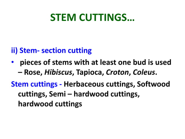 HORTICULTURAL PRACTICES : CUTTING, LAYERING, GRAFTING & BUDDING SMG ...