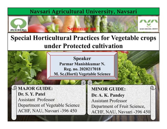 Horticultural practices in vegetable crops | PDF