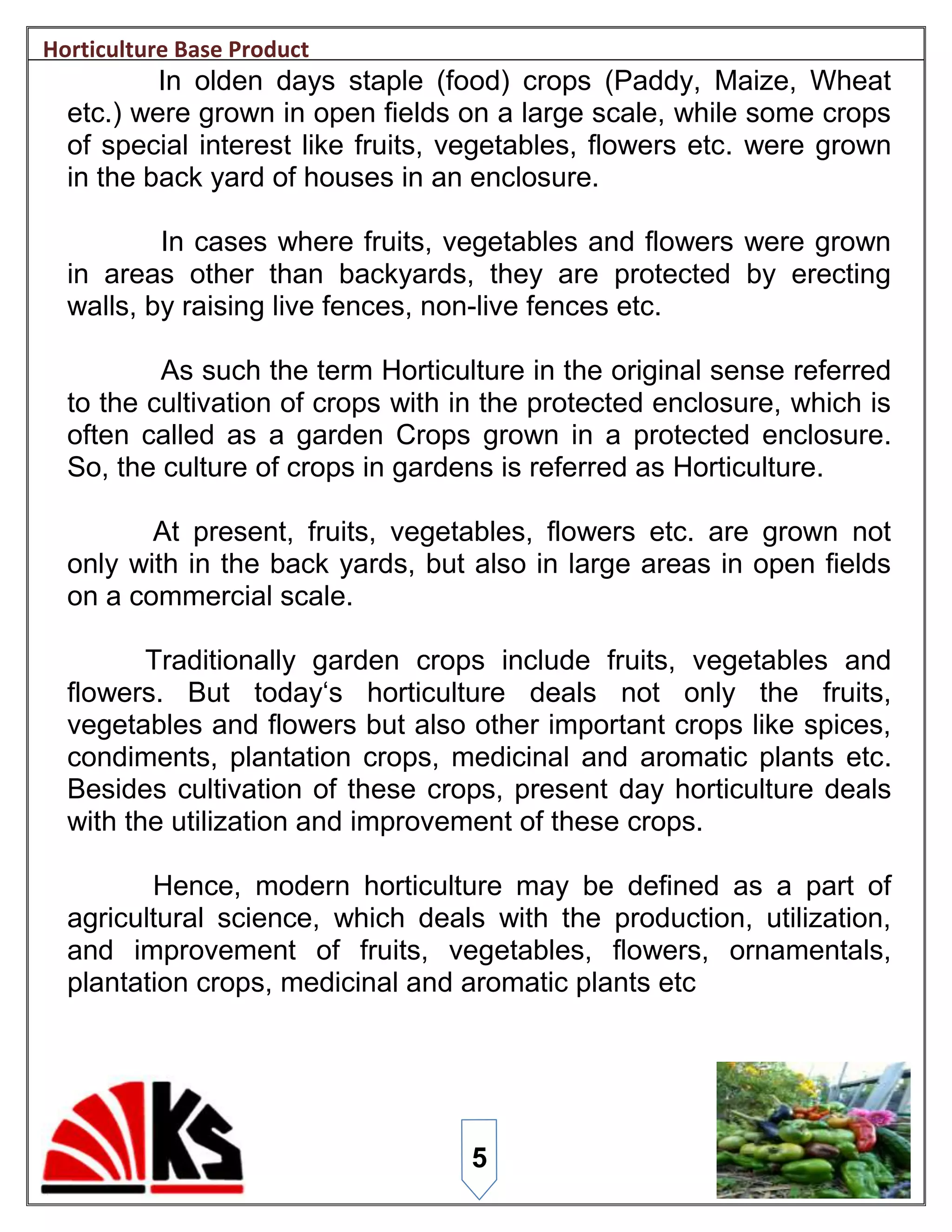Horticulture | DOCX