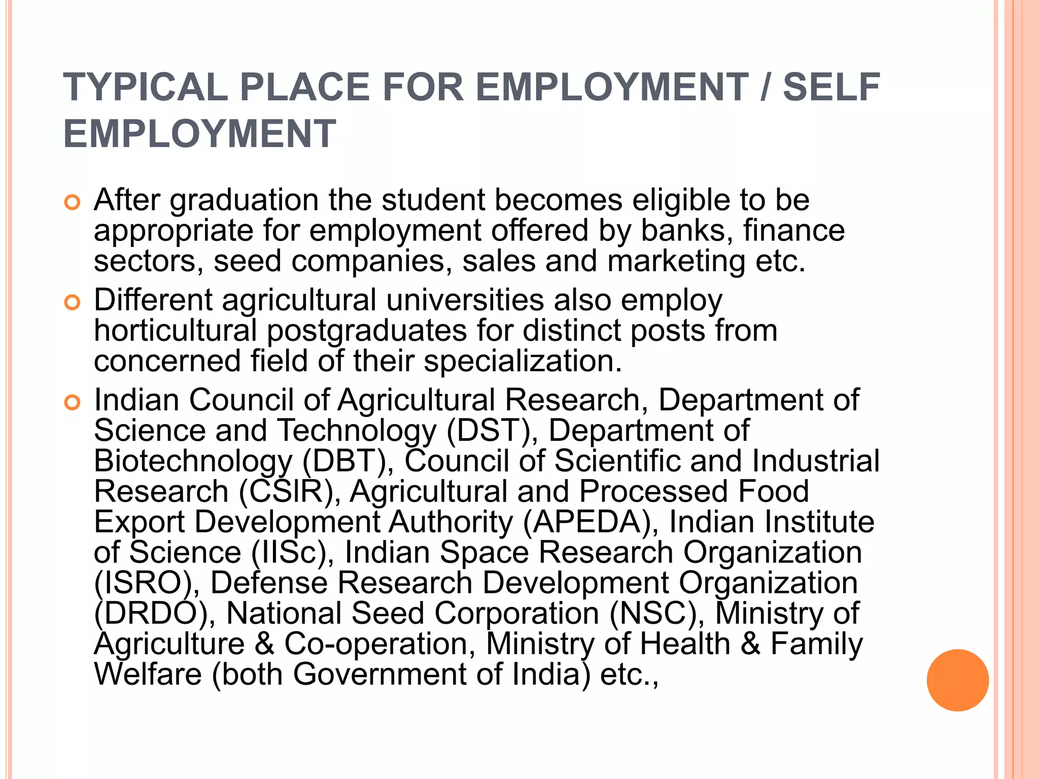 Career in Horticulture | PPTX