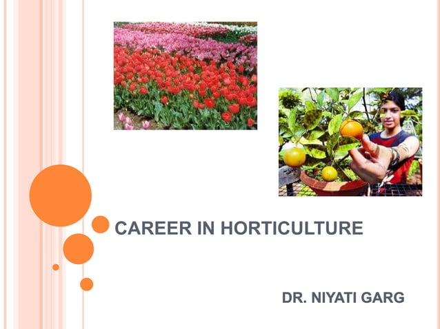 Career in Horticulture | PPTX