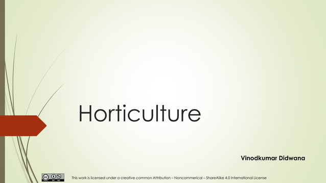 Horticulture | PPT