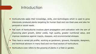 Horticulture | PPT