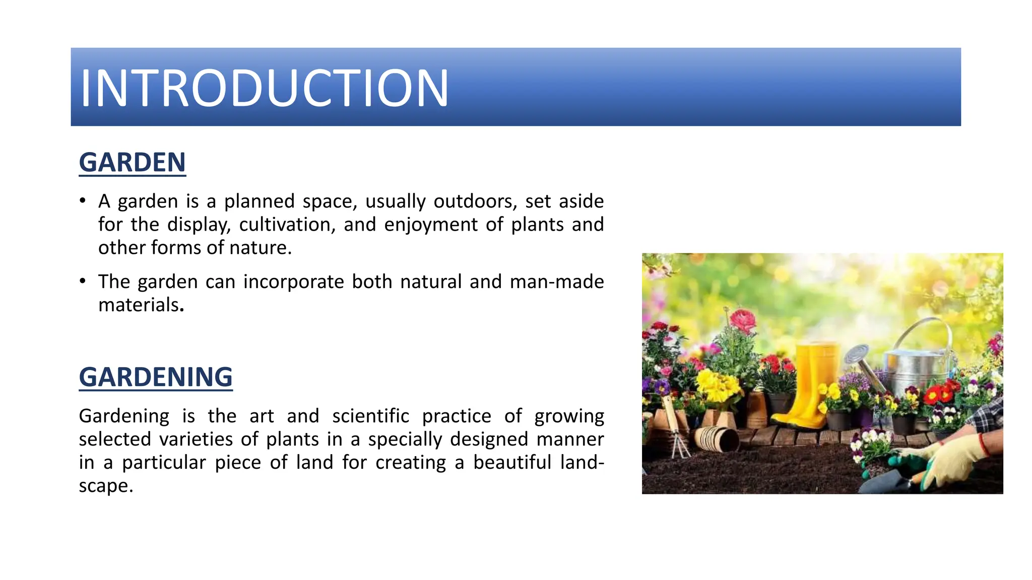 Principles of landscape gardening and types of garden | PPTX