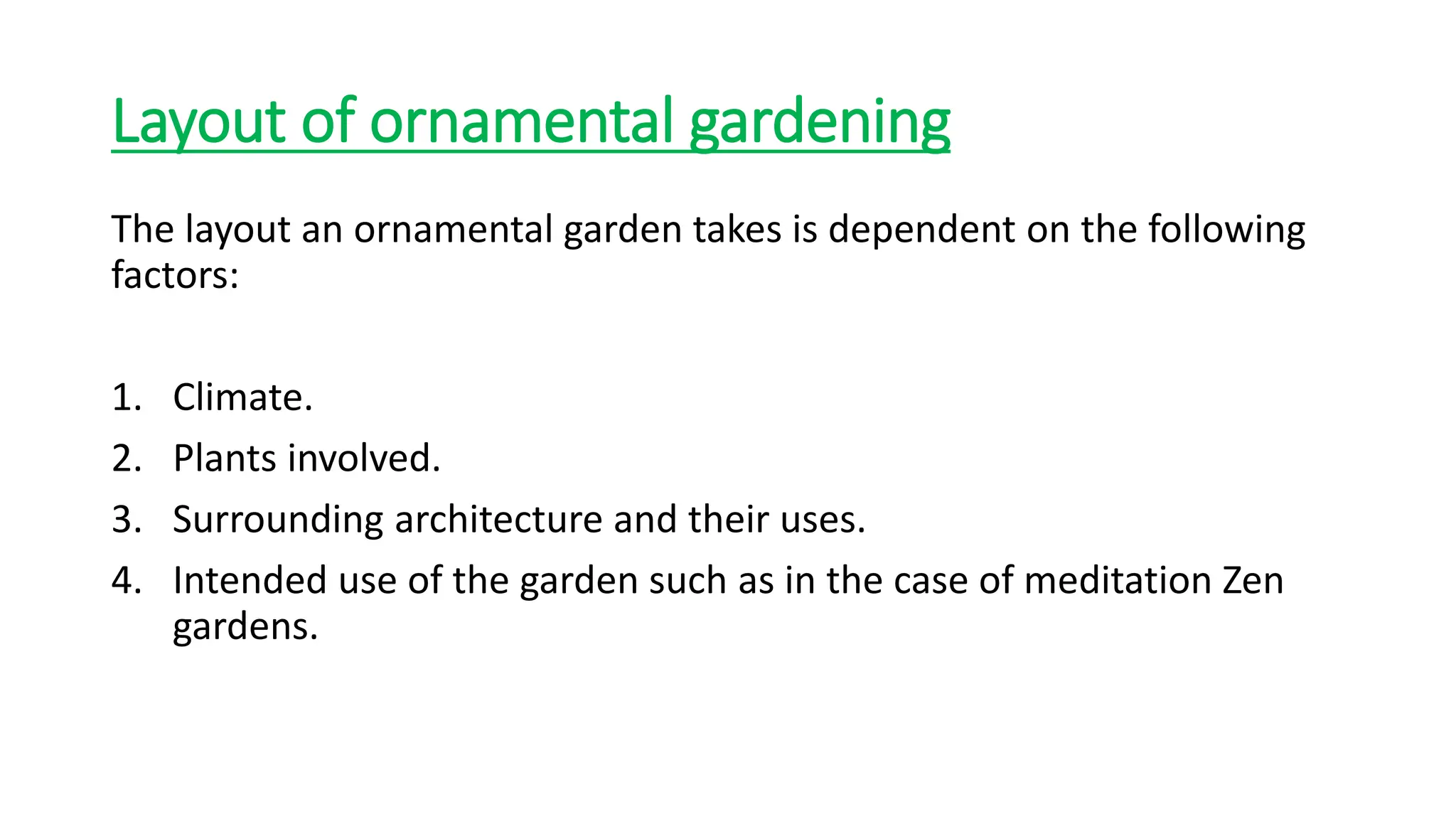 Principles of landscape gardening and types of garden | PPTX