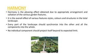 Principles of landscape gardening and types of garden | PPTX