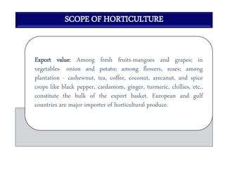 Horticulture- Introduction - Scope and Importance.pdf