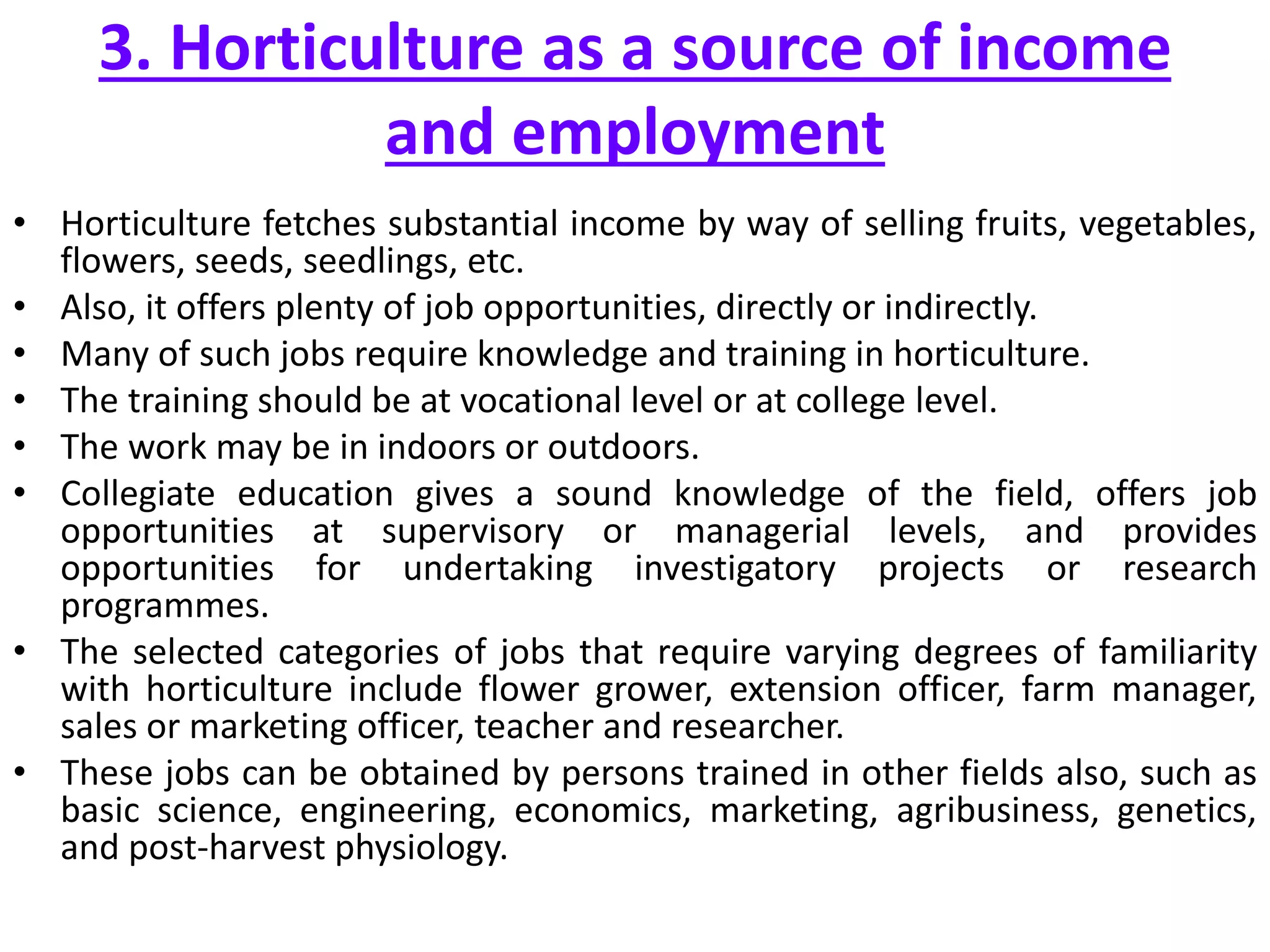 Horticulture 1 | PPTX