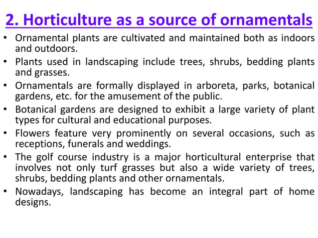 Horticulture 1 | PPTX