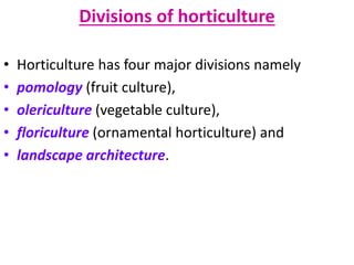 Horticulture 1 | PPTX