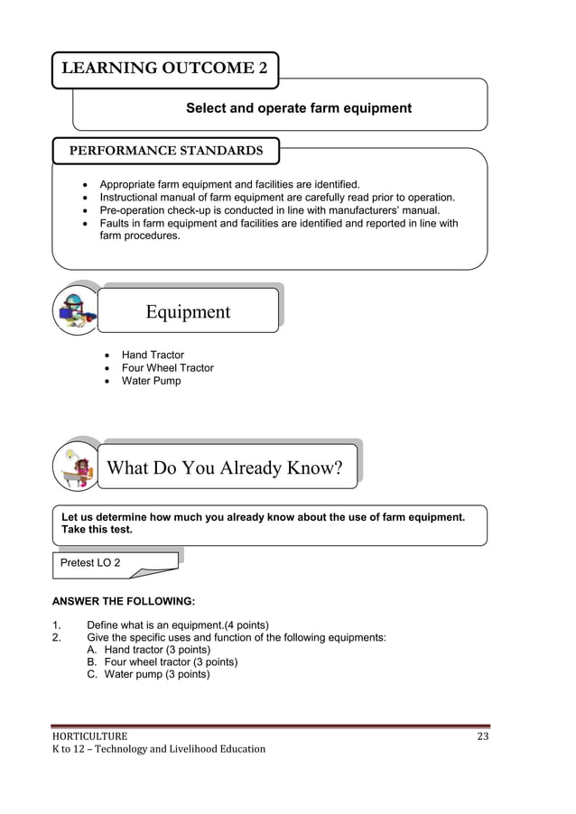 K to 12 Horticulture Learning Module | PDF